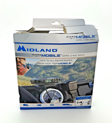 MICRO MOBILE GMRS 2-WAY RADIO TALK TO ALL WALKIE-TALKIES Midland Open ...