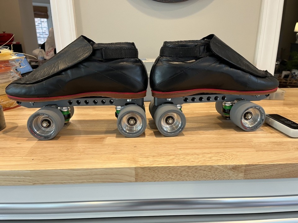 Riedell 395 Redline Quad Roller Speed Skates Sz US 10.5 Exc Cond full ...