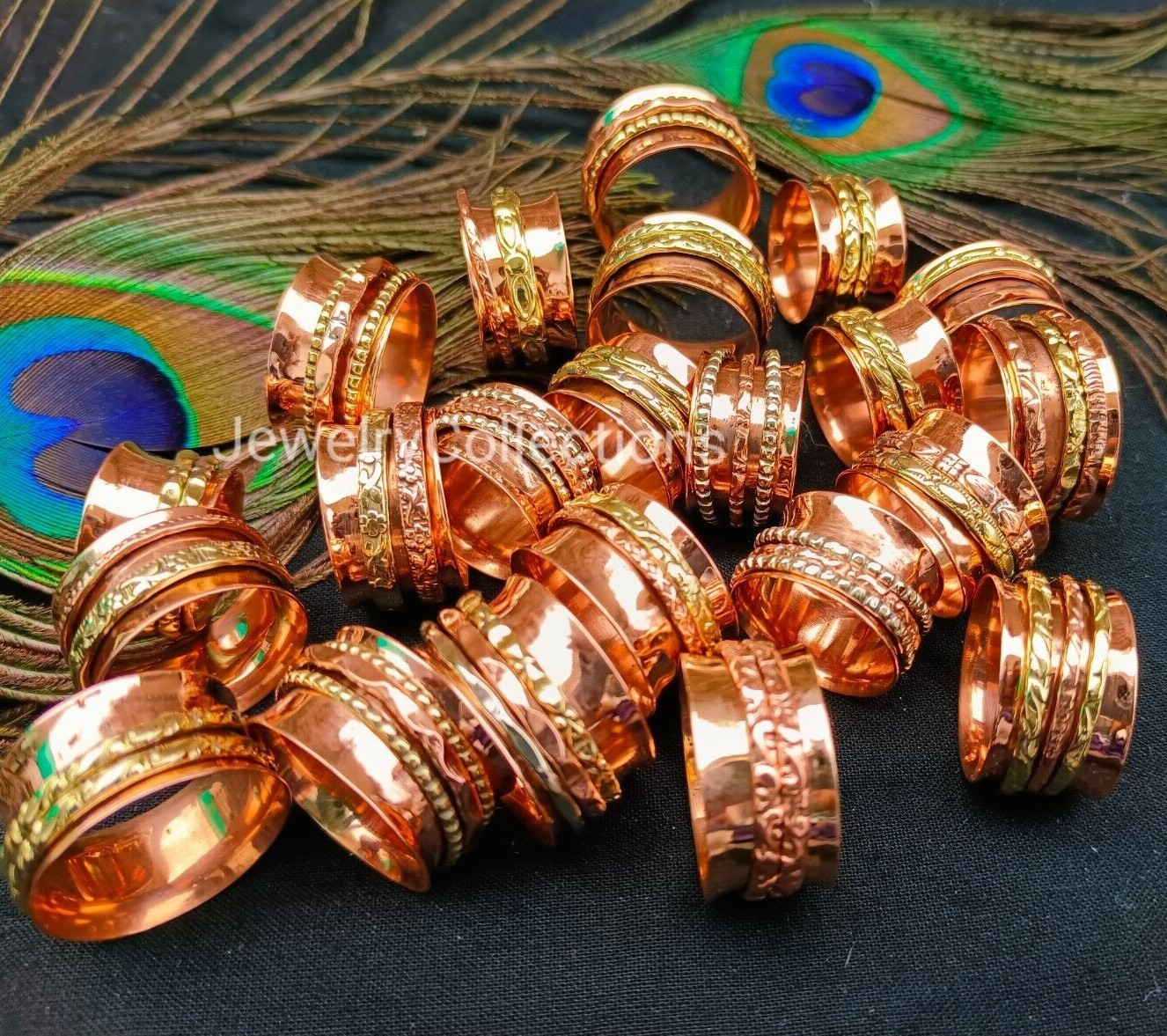 Pure Solid Copper Rings Wholesale Lot Copper Rings Lot Copper Rings ...