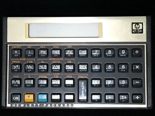Hewlett-Packard HP Financial Calculator 12C LCD Display RPN 5"X3 ...