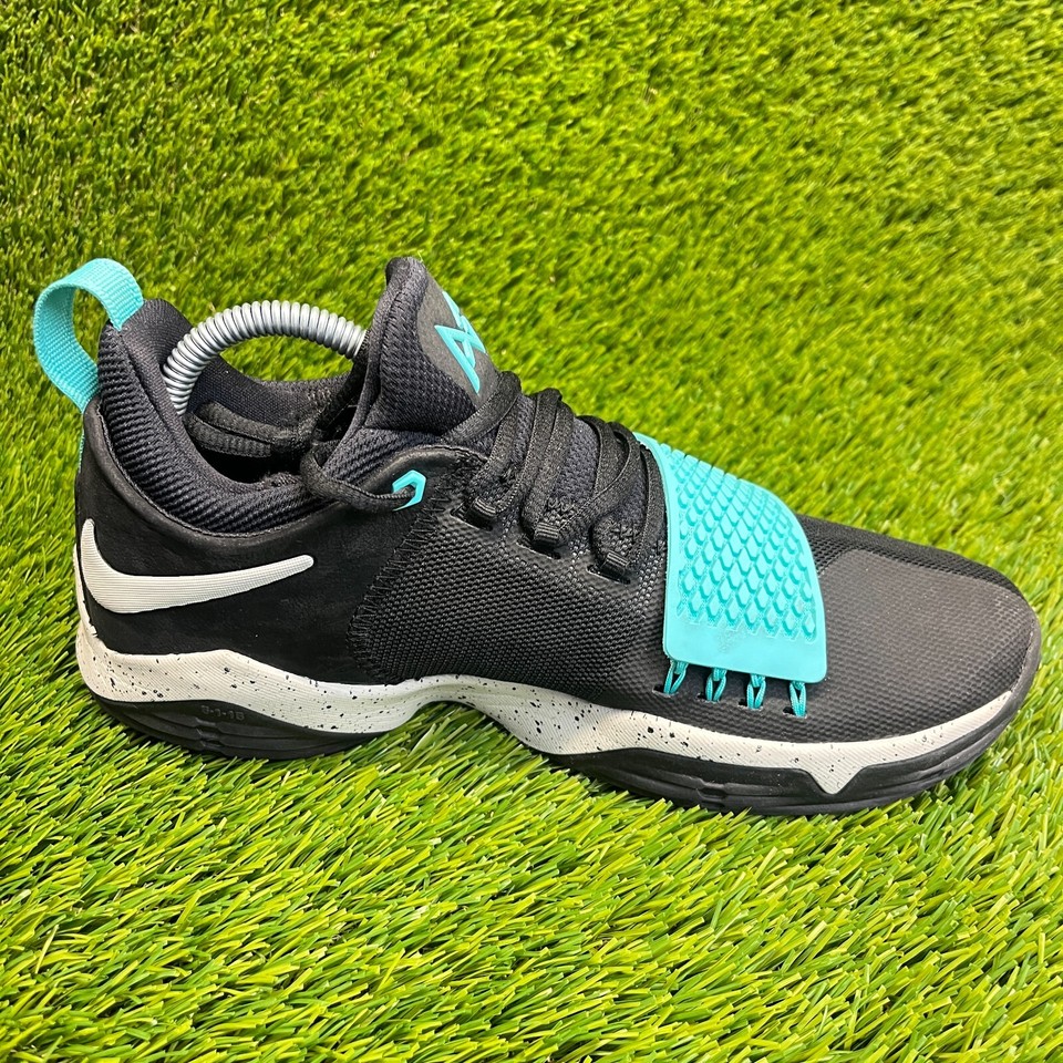 Nike PG 1 Light Aqua Mens Size 7.5 Black Blue Basketball Running Shoes ...
