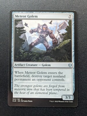 Magic the Gathering METEOR GOLEM Battle for Baldur's Gate #323 | eBay