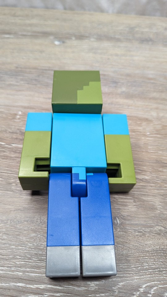 Minecraft Zombie Large Scale Action Figure Toy 8.5" Inch Mattel Mojang ...