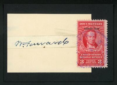 WALTER FORWARD (1786-1852) autograph cut w/stamp | Sec of Treasury ...