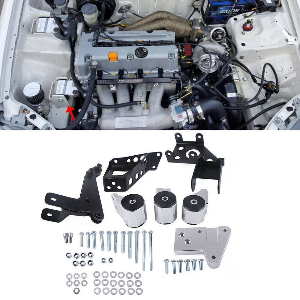 Engine Mount Bracket for 92-95 Honda Civic EG K20 K24 K-Series K-Swap ...