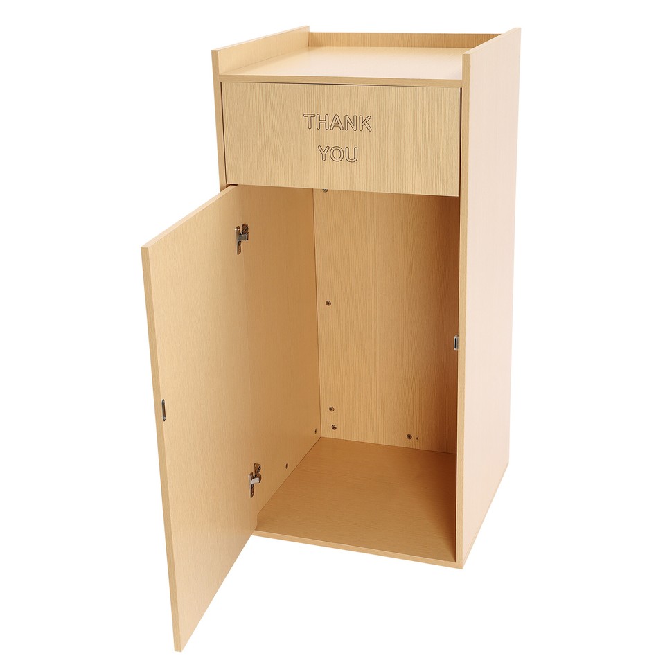 30L Trash Can Cabinet Commercial Trash Bin Ecological Board Garbage ...