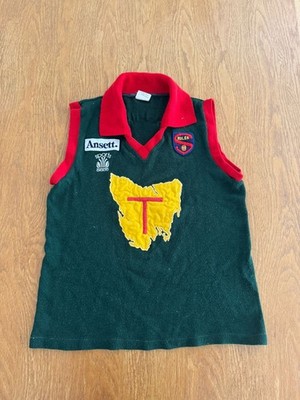 Tasmanian Guernsey AFL Devils jumper Tassie VFL S Rules Vintage Wool ...