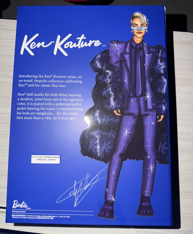 Mattel Creations Barbie Signature Gold Label Ken Kouture #1 Doll NRFB ...