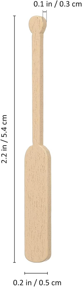 24 Pairs Mini Wooden Boat Paddle: Miniature Canoe Paddles Crafts DIY ...