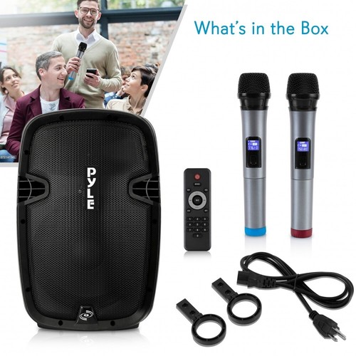 Pyle Karaoke Portable PA Speaker System-1600 W, Rechargeable Battery ...
