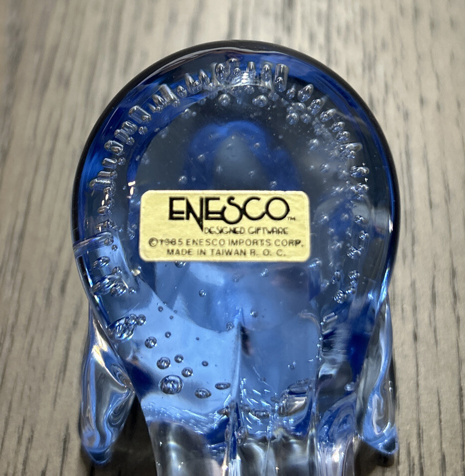 Vintage Enesco Blue Glass Bird |Pale Blue Glass Bird Figurine | eBay