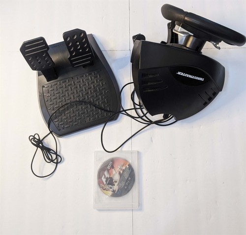 Playstation 3 Thrustmaster Ferrari Steering Wheel Controller Pedal Game ...