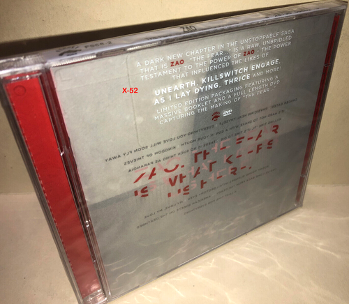 Zao CD The Fear Is What Keeps Us Here album Limited Edition Bonus DVD n ...