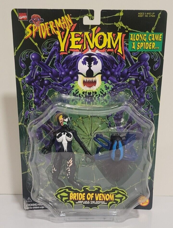 1997 ToyBiz Marvel Spider-Man Bride of Venom Along Came a Spider Sealed ...