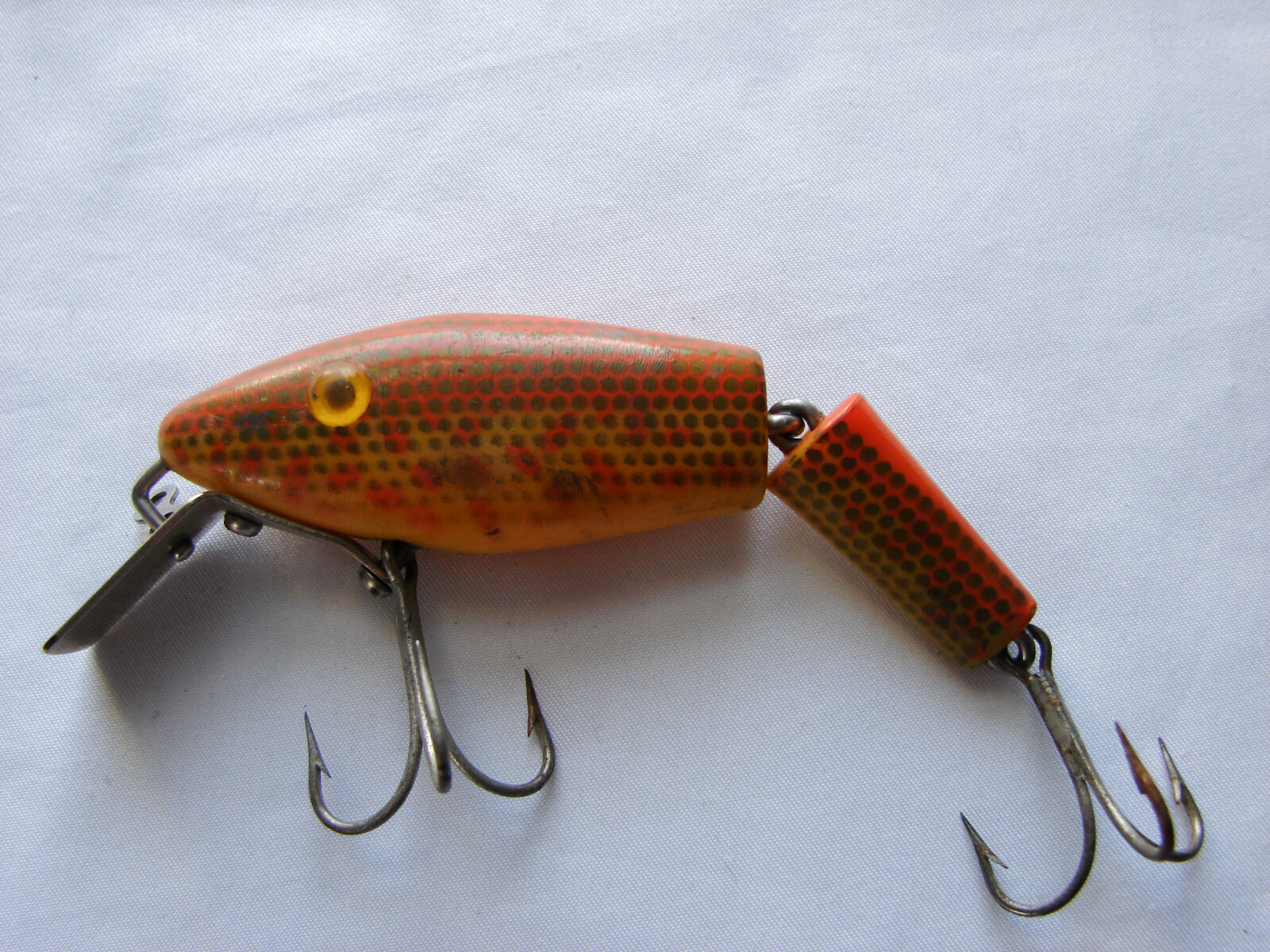 Vintage L S Pike Master Sinker Jointed Fishing Lure 3.5" | eBay