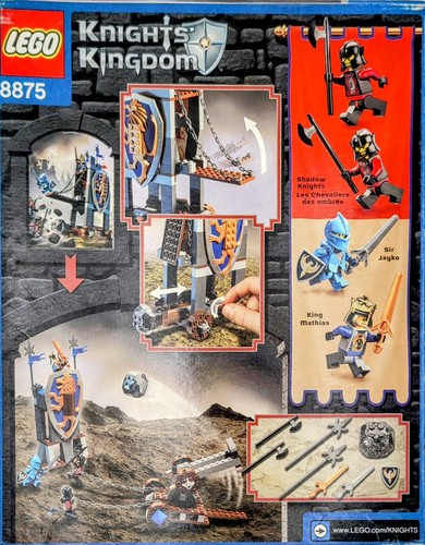 LEGO Knights' Kingdom King's Siege Tower Castle 8875 Mathias Jayko New ...