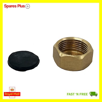 3/4" Washing Machine Blanking Cap Nut & Washer Seal - Dishwasher TAP ...