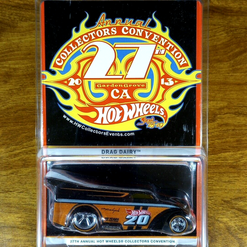 Hot Wheels RLC Drag Dairy 1393/2000 Black 27th Collectors Convention ...