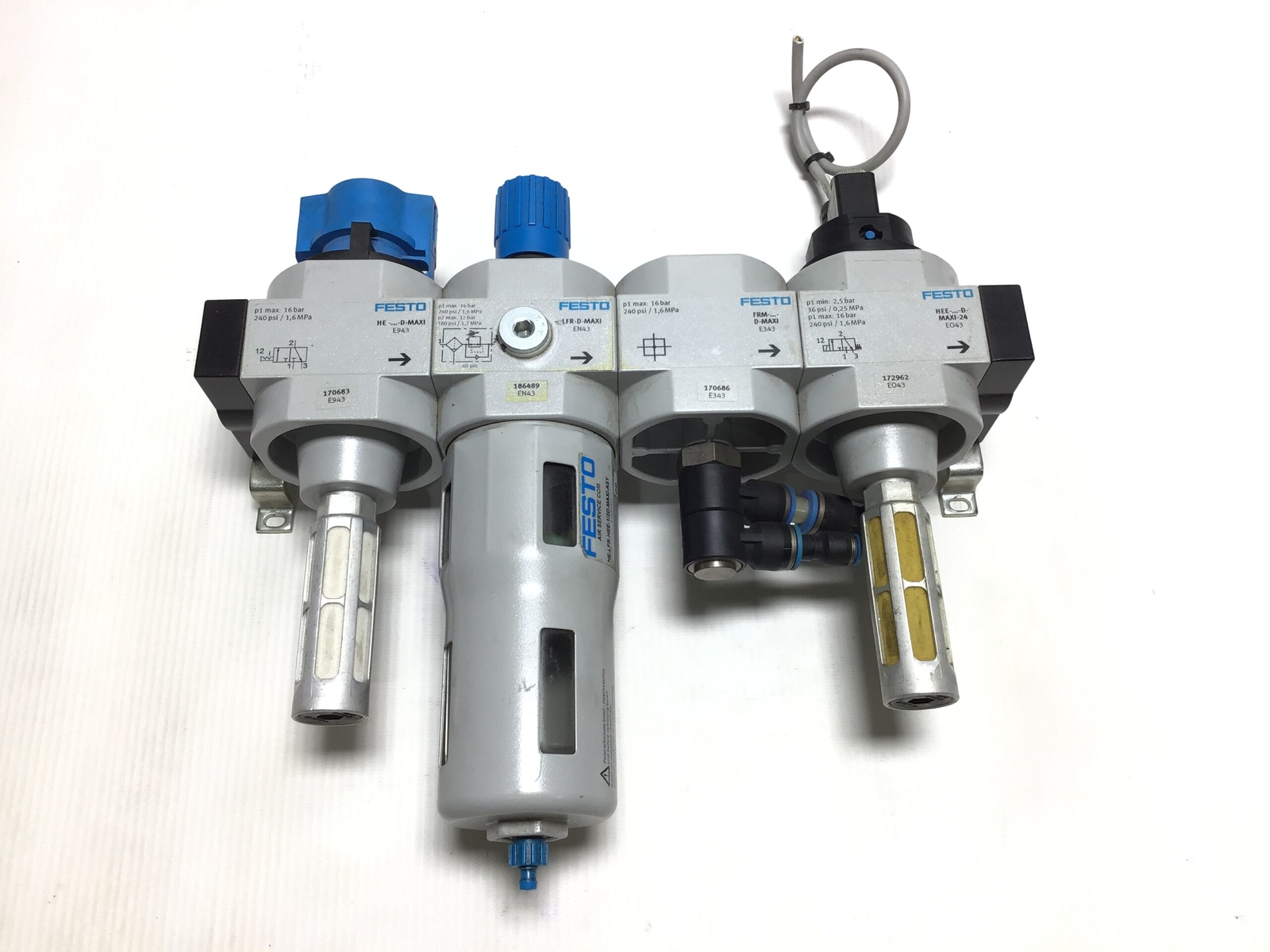 Festo LFR-D-MAXI Filter Regulator Valve p1 max 16bar 240PSI/1.6MPa p2 ...