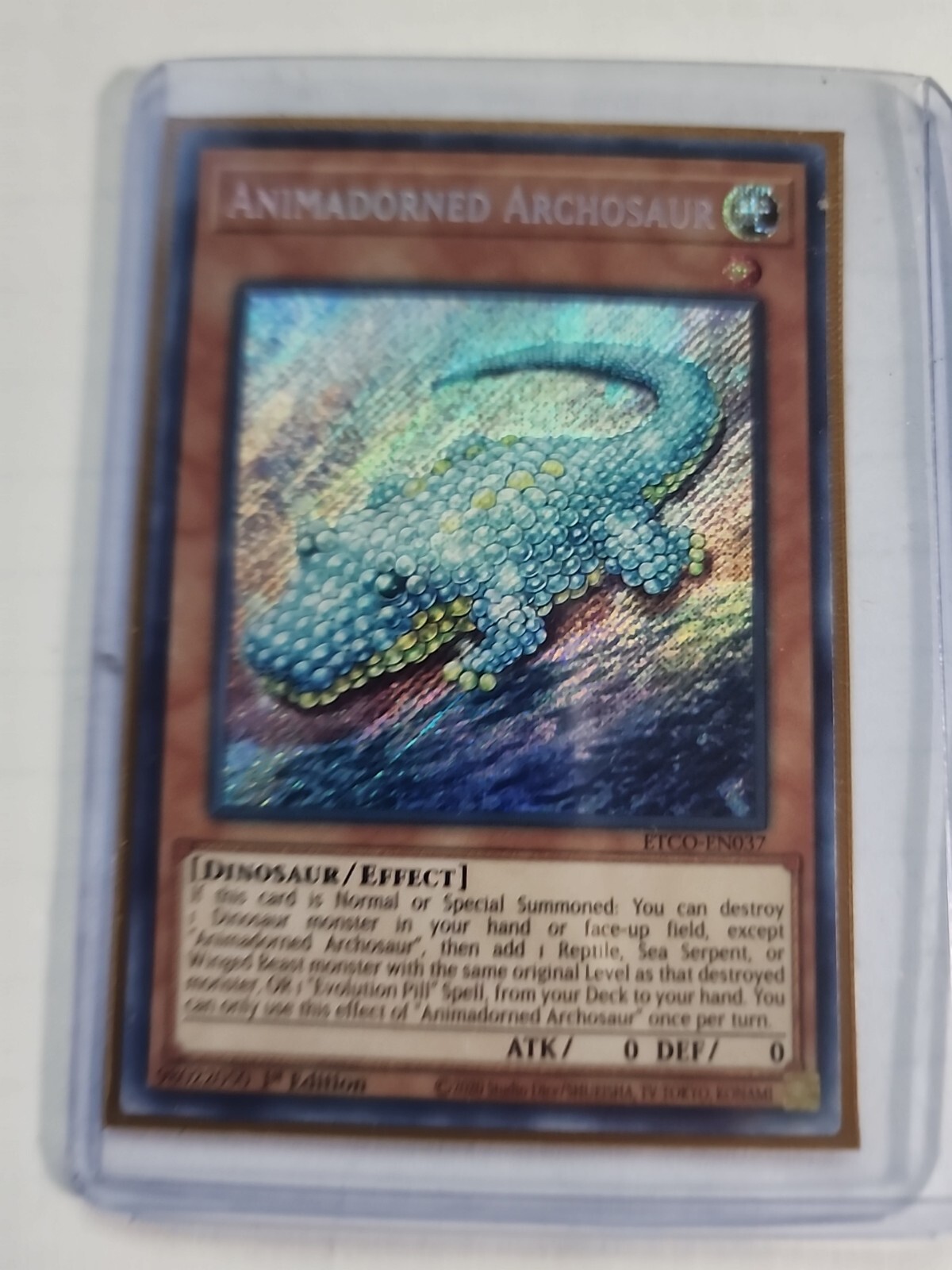 Yugioh Animadorned Archosaur ETCO-EN037 Secret Rare 1st Edition | eBay