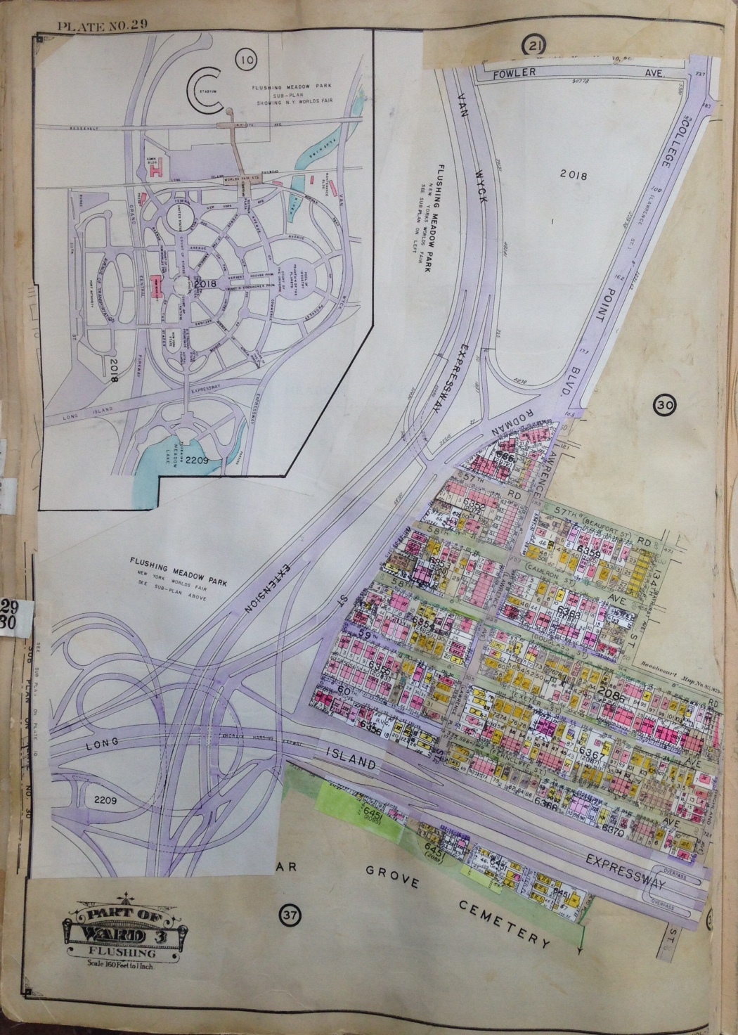 ORIG 1926 SHEA STADIUM FLUSHING MEADOW PARK QUEENS NY BISHOP REILLY HS ...
