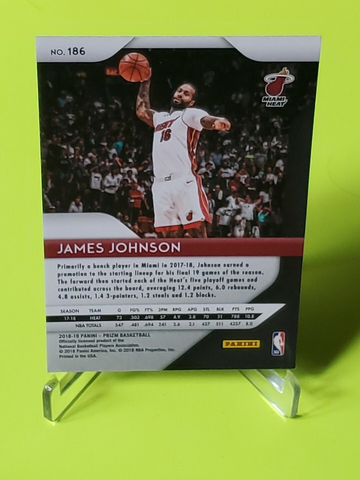 2018-19 Panini Prizm Basketball #186 James Johnson Miami Heat | eBay