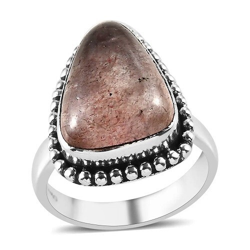 Artisan Crafted Tanzanian Natronite Solitaire Ring SS 9.00 ctw Size 6 ...