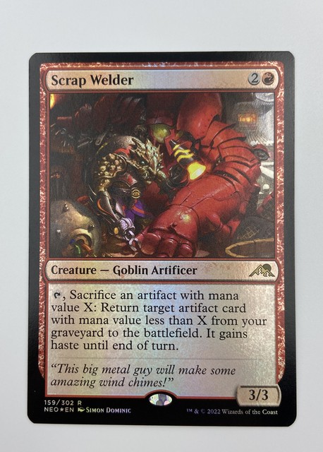 MTG Scrap Welder Kamigawa: Neon Dynasty 159/302 Foil Promo for sale ...