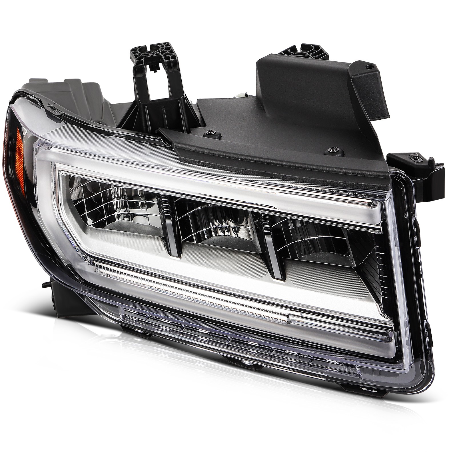 Headlights Pair For GMC Acadia SL SLE SLT Denali 2020-2023 w LED DRL ...