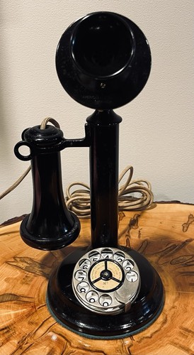 American Electric Candlestick Telephone Original/Working | eBay