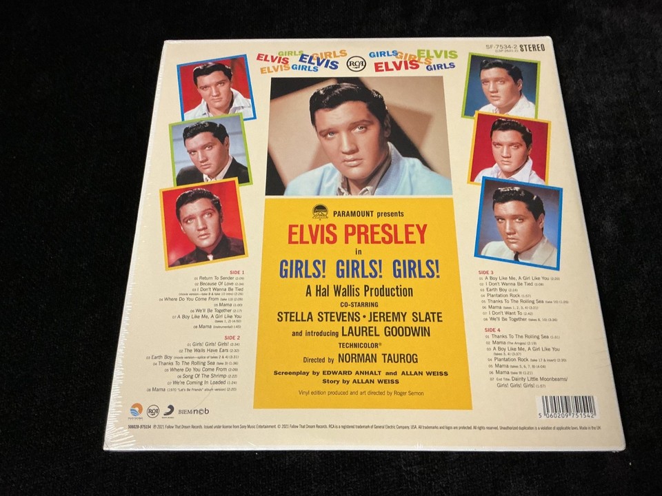 ELVIS PRESLEY 2LP FTD VINYL GIRLS! GIRLS! GIRLS! FACTORY SEALED W/ HYPE ...