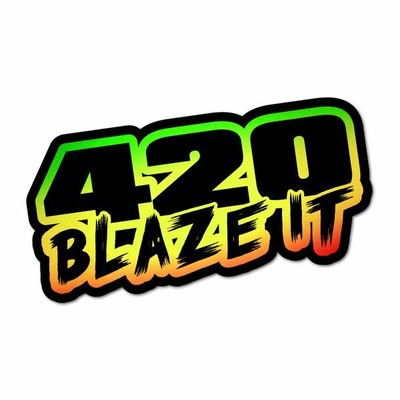 420 Blaze It Sticker / Decal - Dope High Weed THC LSD XTC Car Laptop | eBay