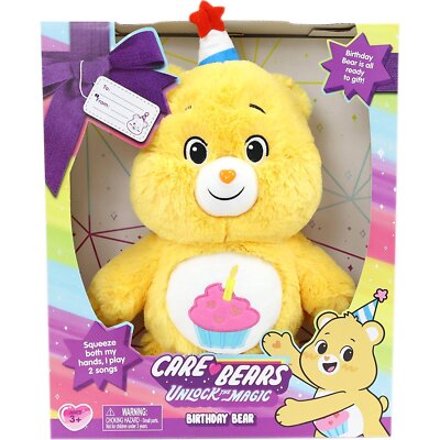 Care Bears - Unlock The Magic Feature Birthday Bear Plush from Tates ...