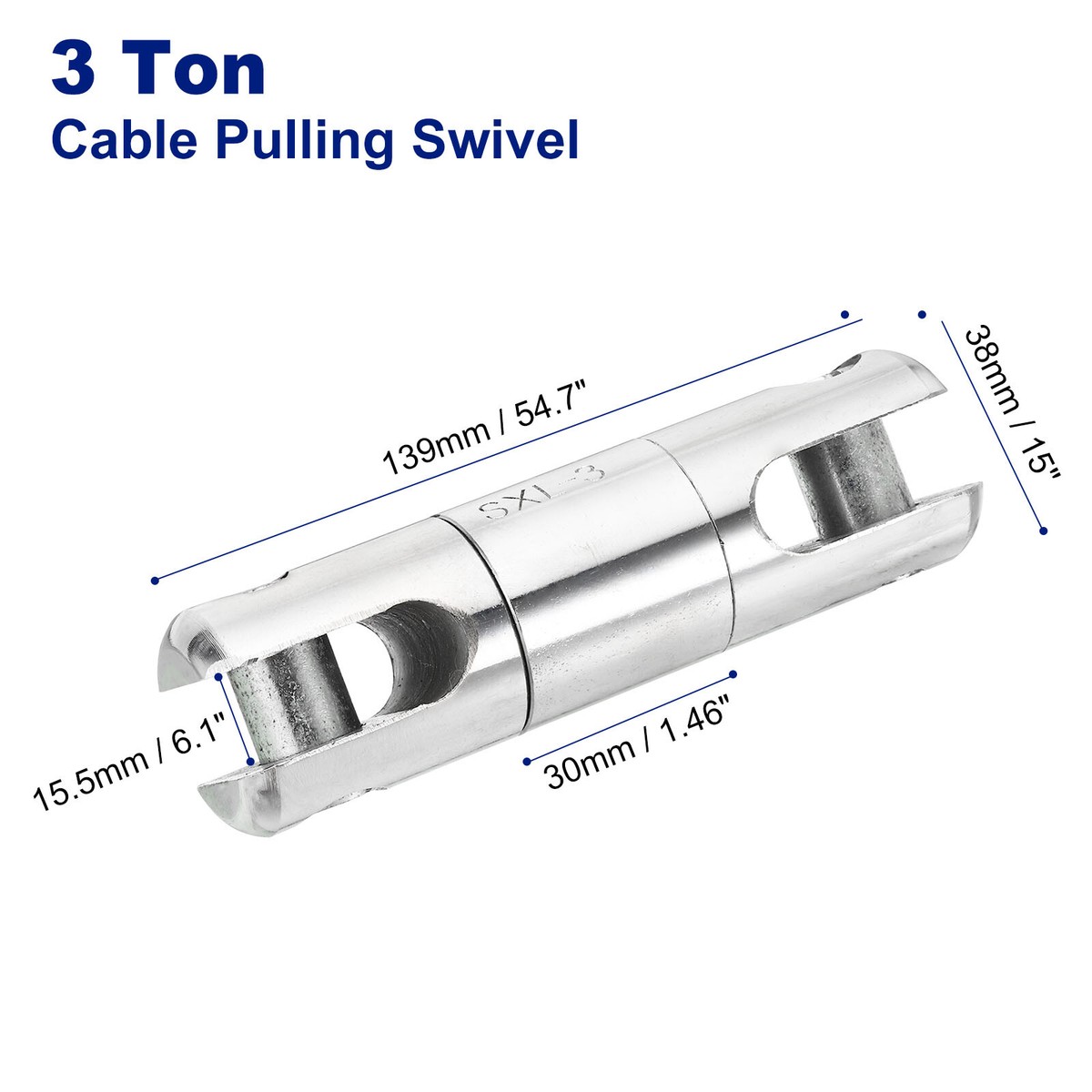 Cable Puller PATIKIL 1 Ton Cable Pulling Swivel, Alloy Wire Puller ...