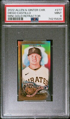 Diego Castillo - 2022 Allen & Ginter Chrome Mini Gold Refractor RC PSA ...