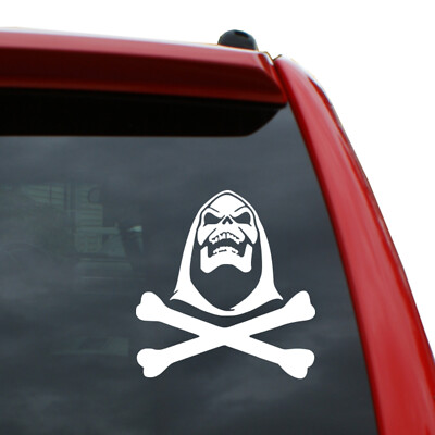 Skeletor Vinyl Decal | Color: White | 5" x 4.8" | eBay