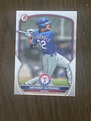 2023 Bowman Prospects Anthony Gutierrez #BP-85 Texas Rangers | eBay