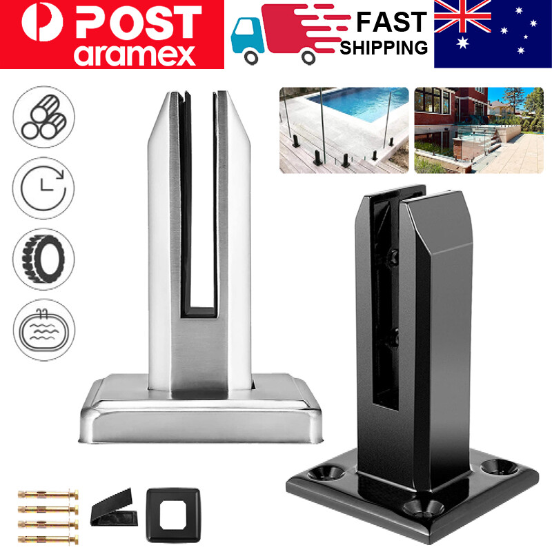 UP 12X Stainless Steel Spigot Glass Fence Clamp Pool Fencing Balustrade ...