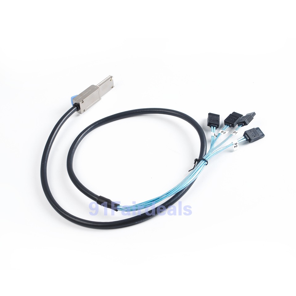 new SFF-8088 to 4X SATA 6Gbps Mini SAS 26Pin to 4*SATA 7Pin Data Cable ...