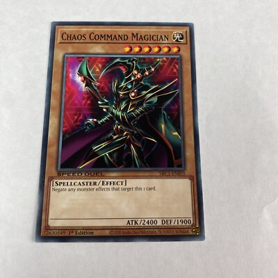 Yugioh Chaos Command Magician SBC1-ENI03 1st Edition Streets of Battle ...