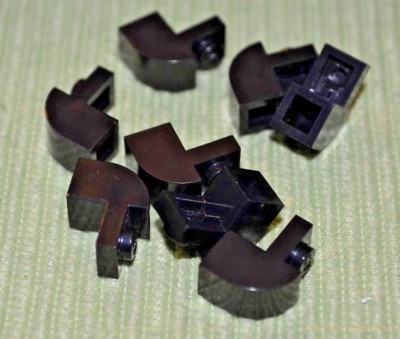 (8) Black 1x2 w/ 1/2 Rounded Top Bricks ~ Lego ~ NEW ~ | eBay