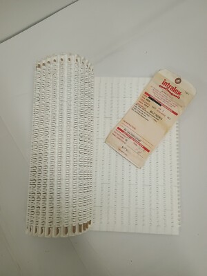 Intralox S1100 Flat Top 14" wide x 14.25' long New open box white | eBay