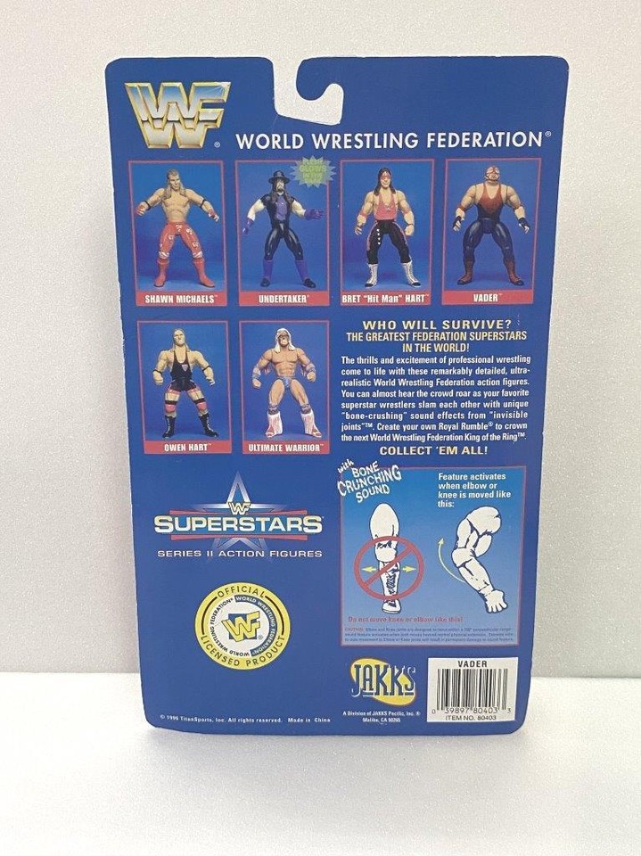 WWF VADER Figure WWE Super Strars JAKKS DOLL TOY | eBay