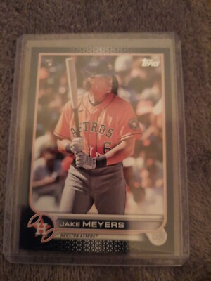 Jake Meyers 2022 Topps Series 1 #295 Royal Blue Parallel Rookie RC ...