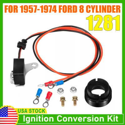 For Ford V8 Pertronix 1281 Ignition Points-to-Electronic Conversion Kit ...