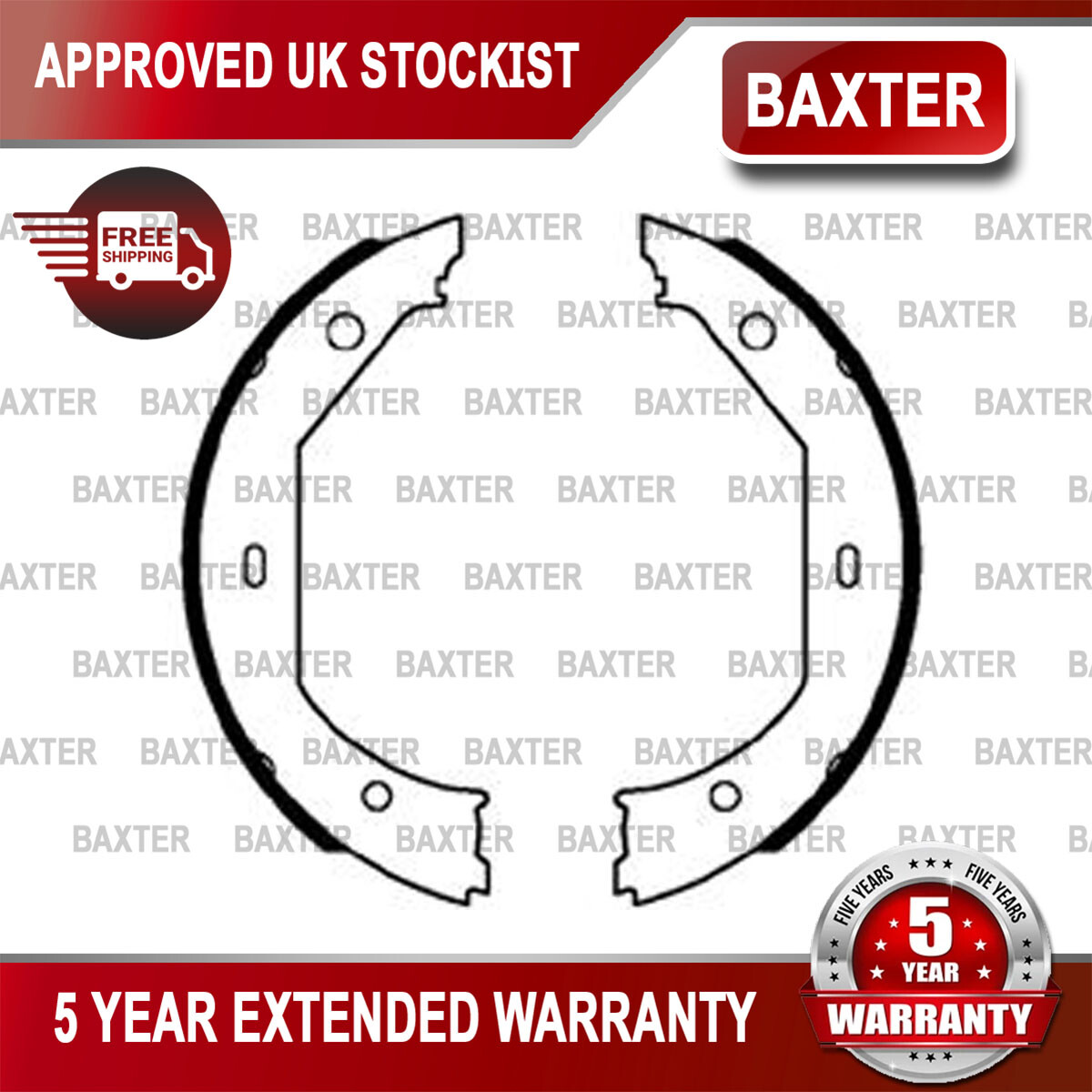 Hand Brake Shoes Set Rear Baxter Fits BMW 3 Series 4 X1 5 1 34416761292 ...