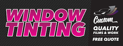 WINDOW TINTING Banner - Window Tint Shop Flag - Custom Auto Glass ...