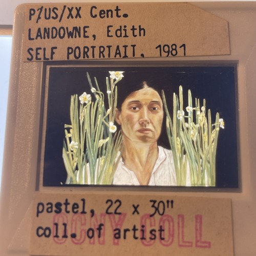 Edith Landowne "Self Portrait" Modern American Art 35mmSlide | eBay