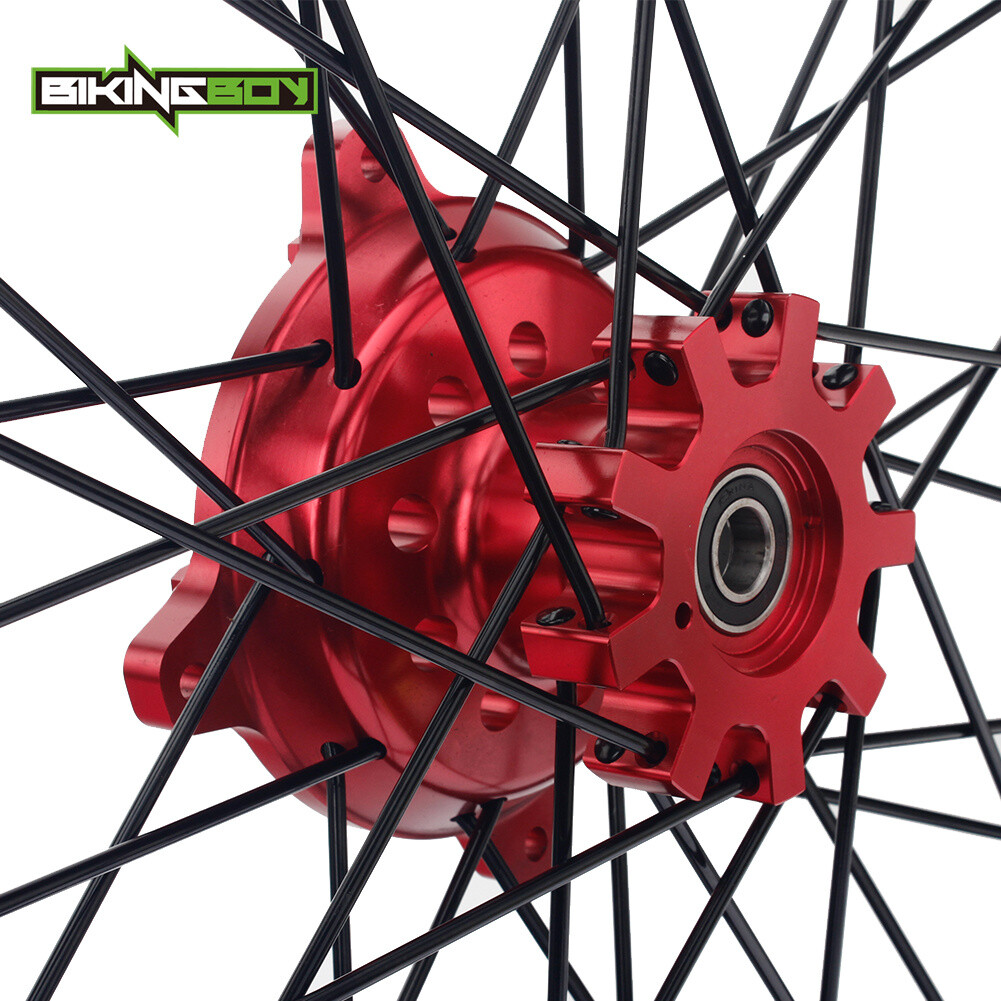 21"/18" for Honda XR650L 1993-2024 MX Front Rear Wheels Rims Red Hubs ...