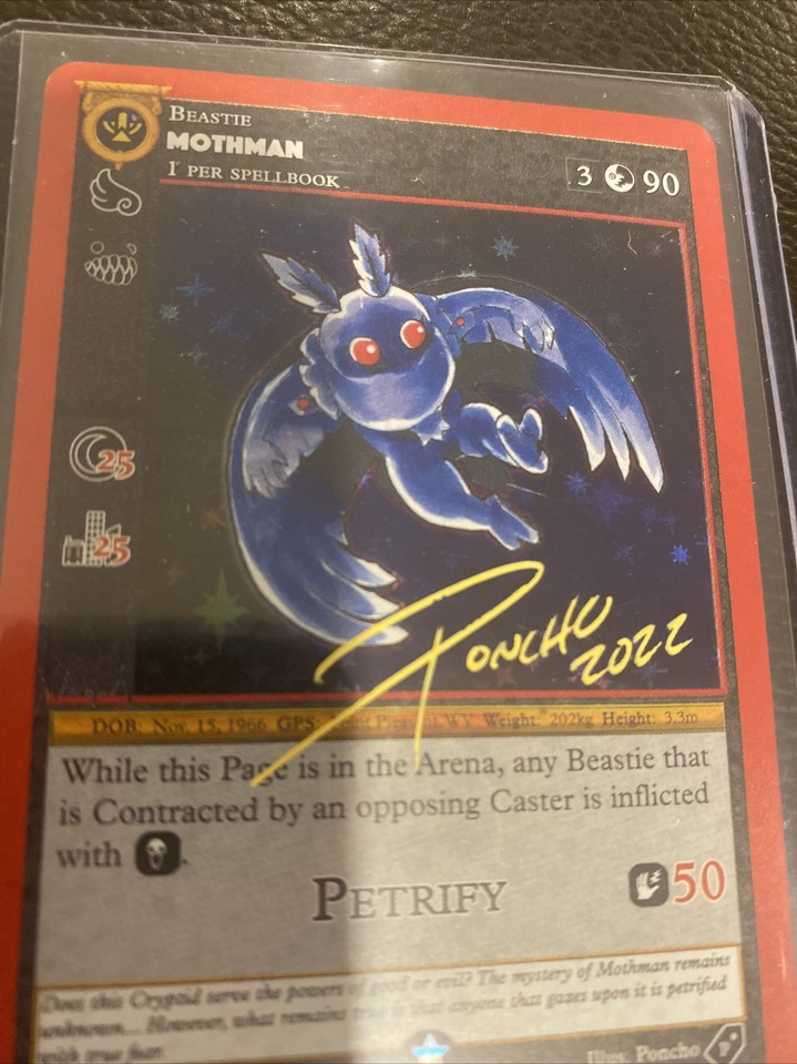 Metazoo 2nd Edition Mothman Promo SIGNED By Poncho | eBay